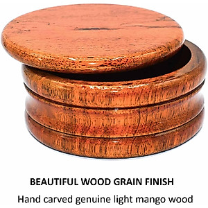 Parker Safety Razor Parker Genuine Honey Mango Wood Shaving Soap Bowl from