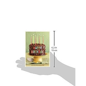 Happy Birthday! 8 Notecards & Envelopes (Birthday Greeting Cards, Dessert Photography Stationery Set)