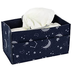 Sammy & Lou Constellation 2-Pack Felt Diaper Caddy Set, Includes Portable Diaper Organizer and Baby Wipes Caddy