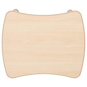 Flash Furniture 21.875"W x 26.625"L Rectangular Natural Plastic Height Adjustable Activity Table