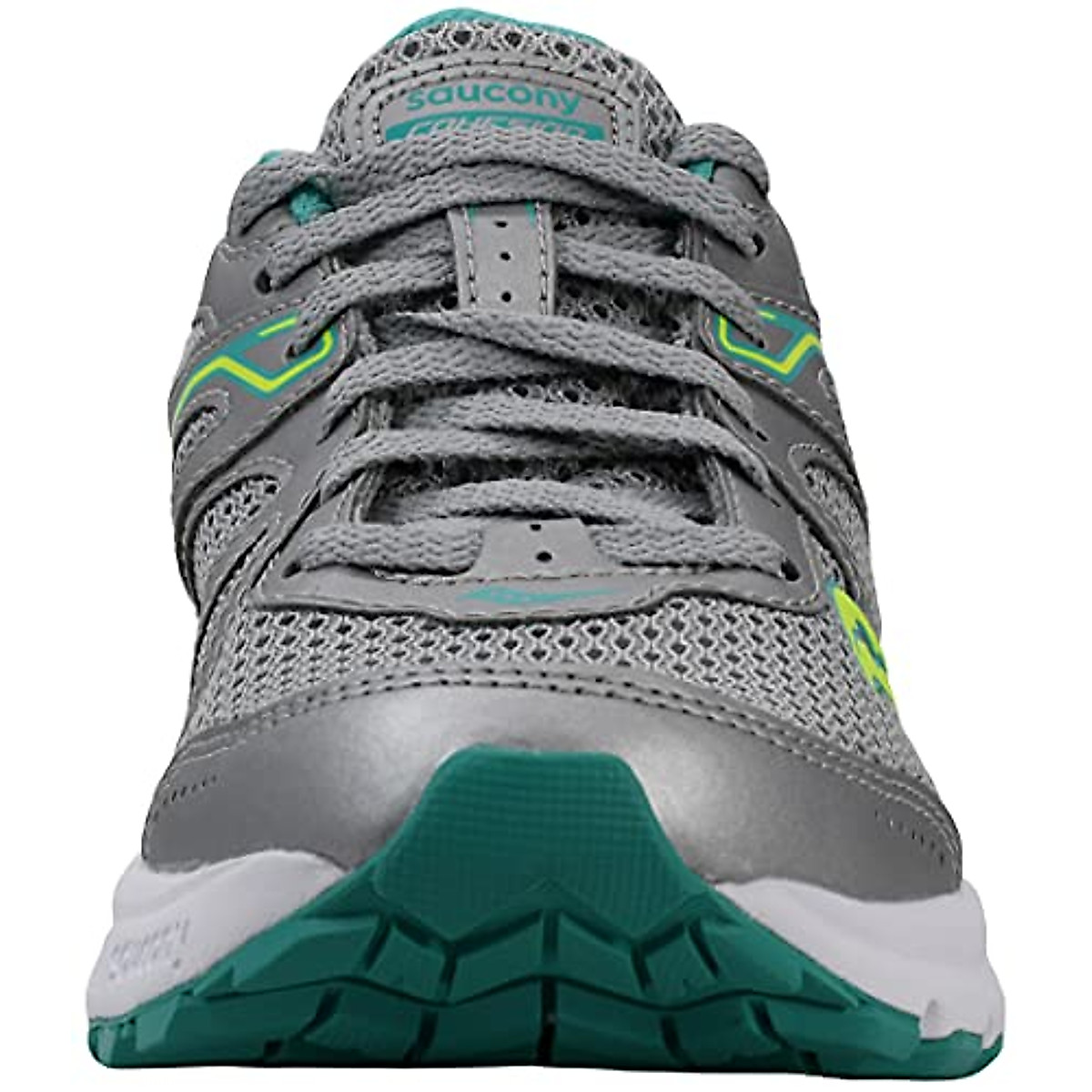 Saucony Women's Cohesion 10 Running Shoe, Grey/Tea/Ct, 8.5 M US