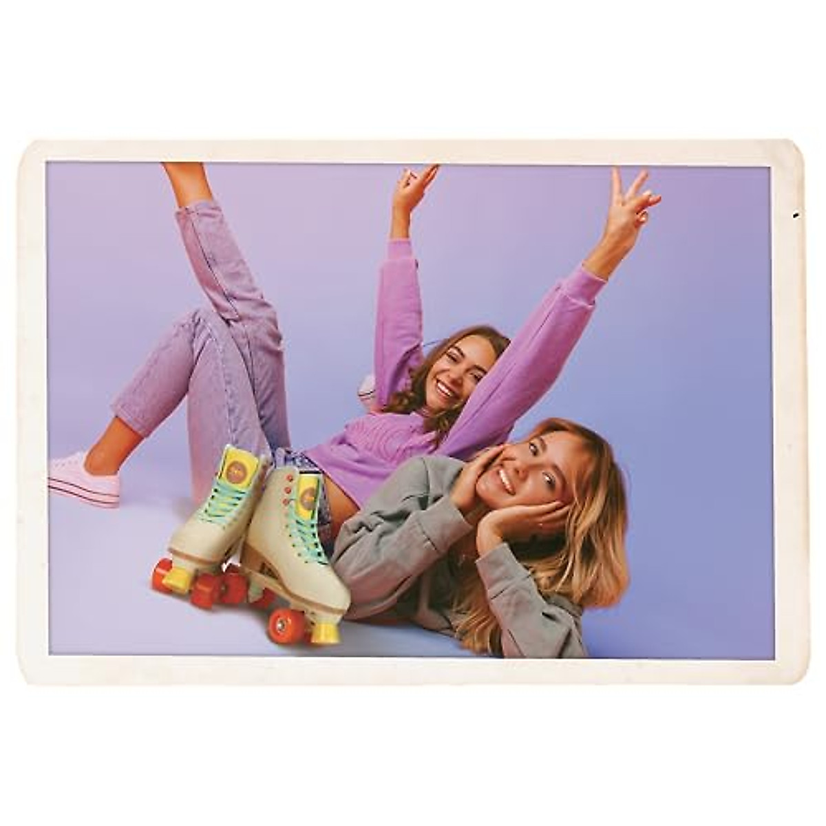 GEM QUAD ROLLER SKATES - CREAM, Size 7-10