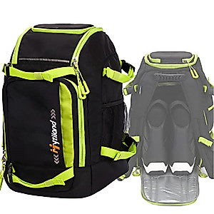Hytiland Ski Boot Bag, 50L Waterproof Ski and Snowboard Boot Backpack with Adjustable Straps Ski Bag for Helmet, Goggles, Gloves, Skis & Snowboard Accessorie
