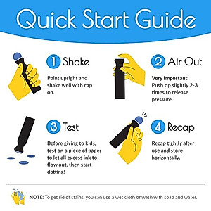 Chalkola 10 Washable Dot Markers for Toddlers - Paint Dotters, Bingo Markers Daubers | Dot Art Markers for Kids & Preschool, Dabbers Dot Paint Marker | Dot Markers for Kids with Free Activity Book