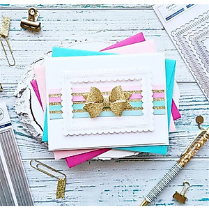 Mvchifay Cutting Dies Metal Stencils Scrapbooking Tool DIY Craft Carbon Steel Embossing Template for Paper Card Making (Rectangular Strips set-21.3x8.9cm)