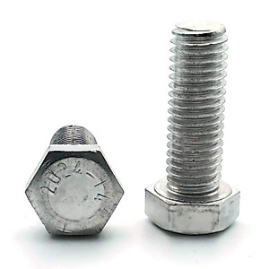 Aluminum Hex Bolts 1/2-13 Full Thread Hex Cap Screws 1/2-13 x 1 inch QTY 25