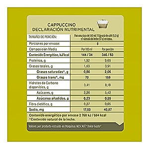 NESCAFÃƒâ€° Dolce Gusto Coffee Capsules Cappuccino, 16 Count (Pack of 3)