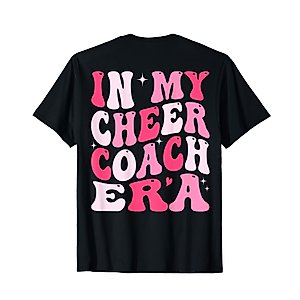 In My Cheer Coach Era Groovy (On Back) T-Shirt
