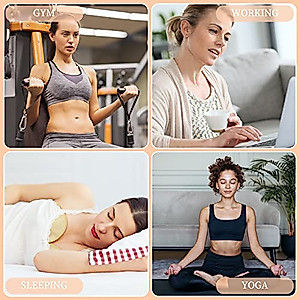 Panitay 6 Pcs Cotton Castor Oil Breast Pads Reusable Washable Castor Oil Breast Pads Less Mess Comfortable Soft Nursing Pads (Cup C-D)