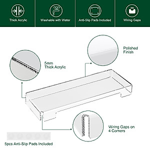 BOSSCASA Acrylic Computer Keyboard Cover, Mechanical Keyboard Dust Cover PC Keyboard Cat Protector, Cat Keyboard Protector (1 Pack, Clear)