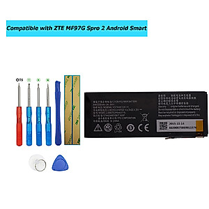 Vvsialeek Li3863T43P6HA03715 Replacement Battery Compatible with ZTE MF97G Spro 2 Android Smart Projector with Toolkit