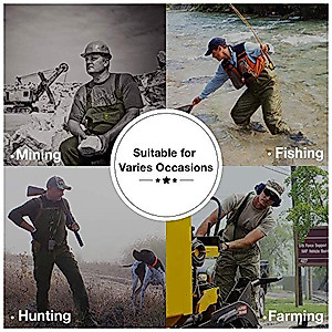 TIDEWE Bootfoot Chest Wader, 2-Ply Nylon/PVC Waterproof Fishing & Hunting Waders with Boot Hanger for Men and Women Green Size 11