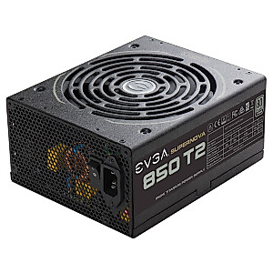 EVGA Supernova 850 T2, 80+ Titanium 850W, Fully Modular, ECO Mode, 10 Year Warranty, Includes Free Power On Self Tester, Power Supply 220-T2-0850-X1, 850 Watt