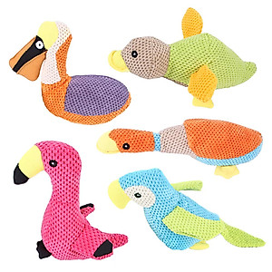 BBEART Pet Toys, Dog Squeaky Toys Puppy Chew Toys Durable Interactive Toys for Small Medium Large Dogs (Duck)