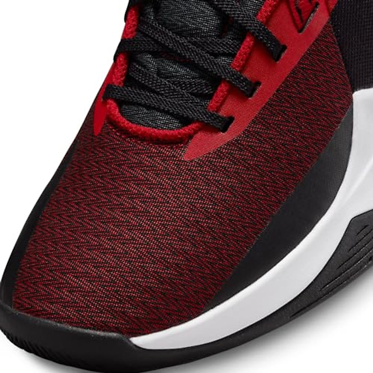 NIKE Men's Sneaker, Black University Red Gym Red, 12.5
