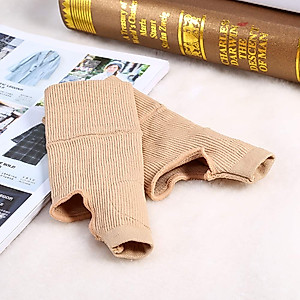 Compression Thumb Gloves, Thumb Wrist Compression Gloves, Pair of Elastic Thumb Support Brace Compression Wrist Support Fingerless Glove Sleeves with Gel Pad, for Sprains Joint Pain