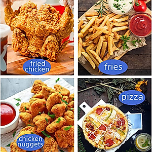 KuraMart Air Fryer Disposable Paper Liners 6.3" 100PCS Round Nonstick Parchment Liner Oil Resistant & Waterproof Cooking Bake Filter with 100 PCS Disposable Gloves for Air Fryer, Microwave, Steamer