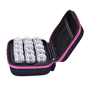 15 Slots Diamond Embroidery Box Diamond Painting Accessory Storage Case Container DIY Art Craft Jewelry Beads Sewing Pills Organizer Holder Clear Plastic Beads Cross Stitch Zipper Storage Bag Boxes