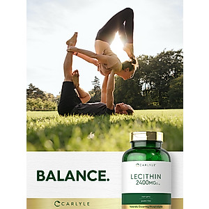 Carlyle Lecithin 2400mg | 240 Softgel Capsules | Phospholipid Supplement | Non-GMO, Gluten Free