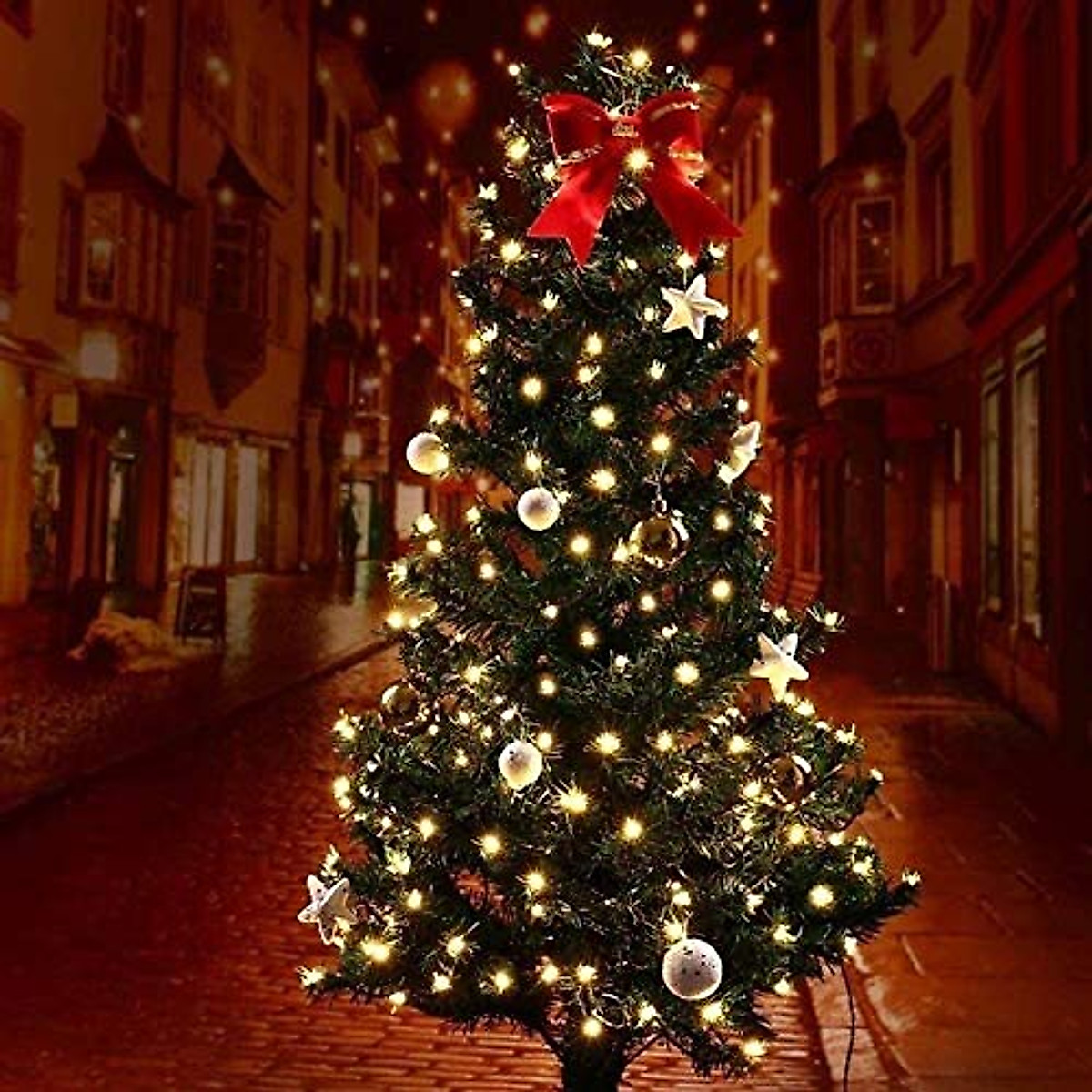 ZSMPY Fairy Lights Led Solar String Lights Fairy Lights Warm White 8 Lighting Modes Outdoor Decorative Light for Garden Home Wedding Party Christmas Halloween Decoration Lights String