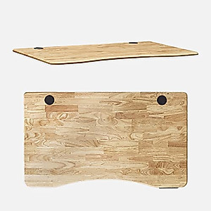 mopio Sterling Electric Standing Desk Frame, Single Motor Black Frame Base for Standing Desk, Computer Desk, Home Office Desks (Natural, 53" Table Top Only)