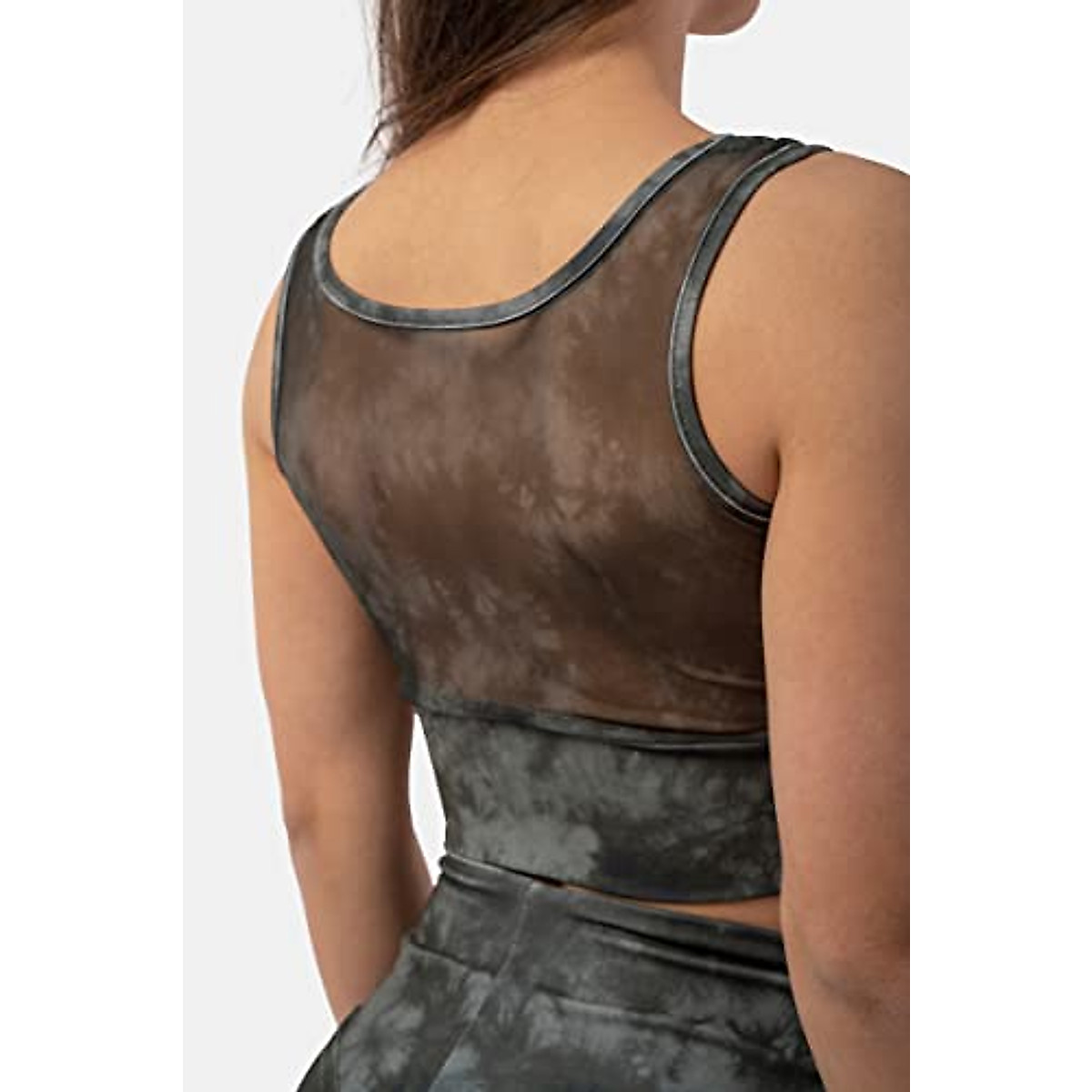 NEBBIA ECO Camo Green Mesh Breathe Sports Bra 411