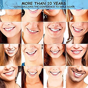 CAILING 6 Sets Instant Veneers Dentures, Teeth Covers for Bad Teeth for Snap Covering Missing Teeth Denture Filling Kit Super Smile Dentist