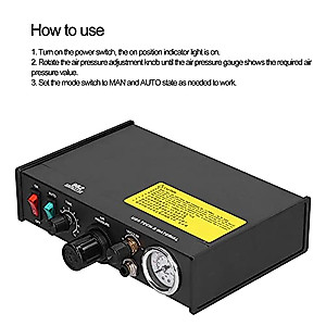 Semi Automatic Glue Dispenser Machine Solder Paste Controller Glue Dropper Glue Liquid Adhesive Dispenser Timer Controlled(AC110V US Plug)