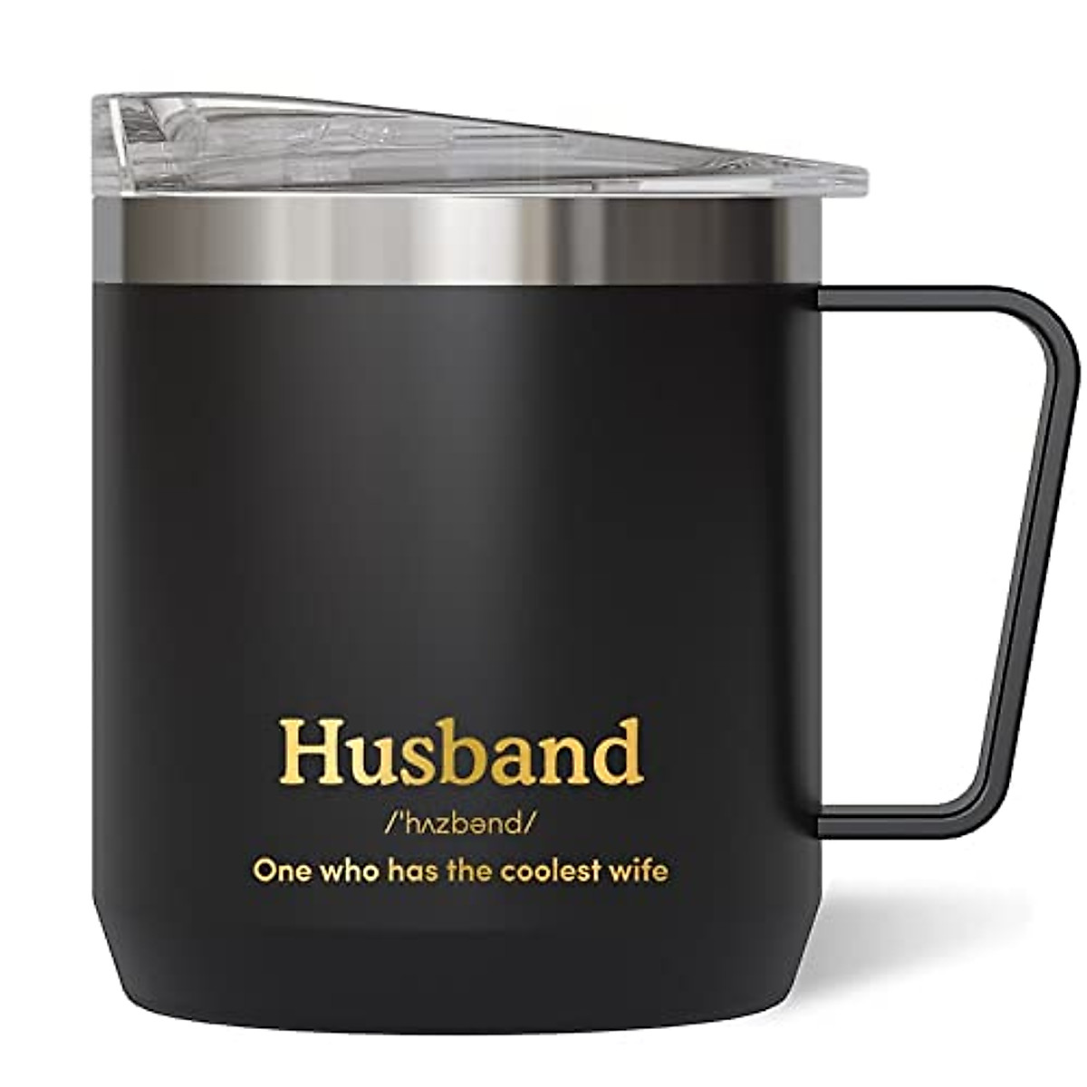 VAHDAM Husband Mug - Christmas Gifts for Husband from Wife | Birthday Gifts for Husband, Anniversary Husband Gifts | Stainless Steel Vacuum Insulated Coffee Mugs | Gifts for Men, Gifts for Him
