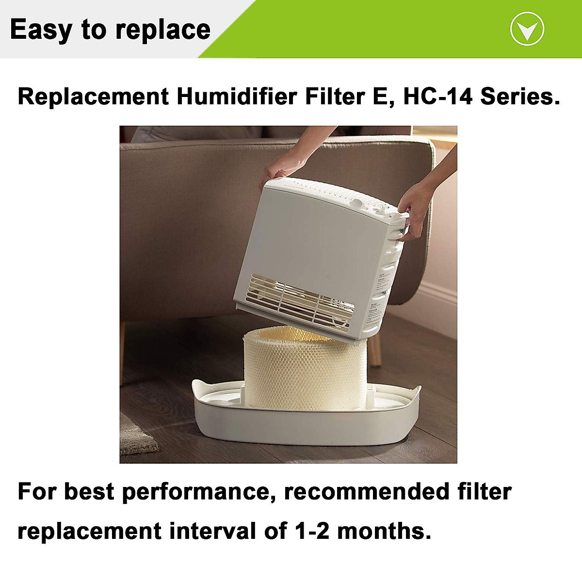 Lemige 2 Pack HC14 Filter E Compatible with HC-14 Series HC-14V1 HC-14 HC-14N, Models HCM-6009 HCM-6011 HEV680 HEV685 Series