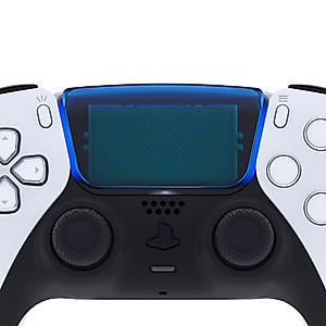 eXtremeRate Chrome Gold Glossy Replacement Touchpad Cover Compatible with ps5 Controller BDM-010 & BDM-020, Custom Part Touch Pad with Tool Compatible with ps5 Controller - Controller NOT Included
