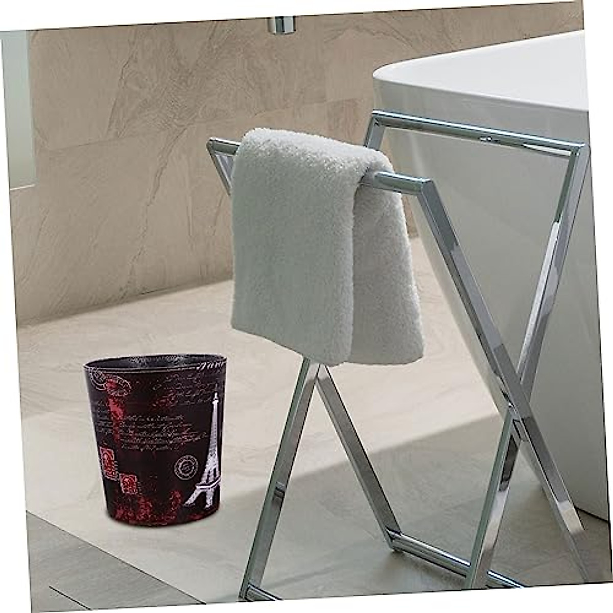 CHILDWEET Vintage Desk Trash Can Multi-Functional Waste Can Desktop Pen Holder Tabletop Mini Garbage Can for Office or Bedroom