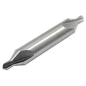 HHIP 5000-2047 60 Degree High Speed Steel Combined Drill and Countersink, 3/64" Drill Diameter, 1/8" Body Diameter, 1-1/4" OAL, #1