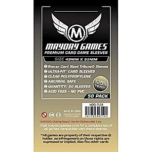 Tribune Card Sleeves (49x93mm) - 50 Premium