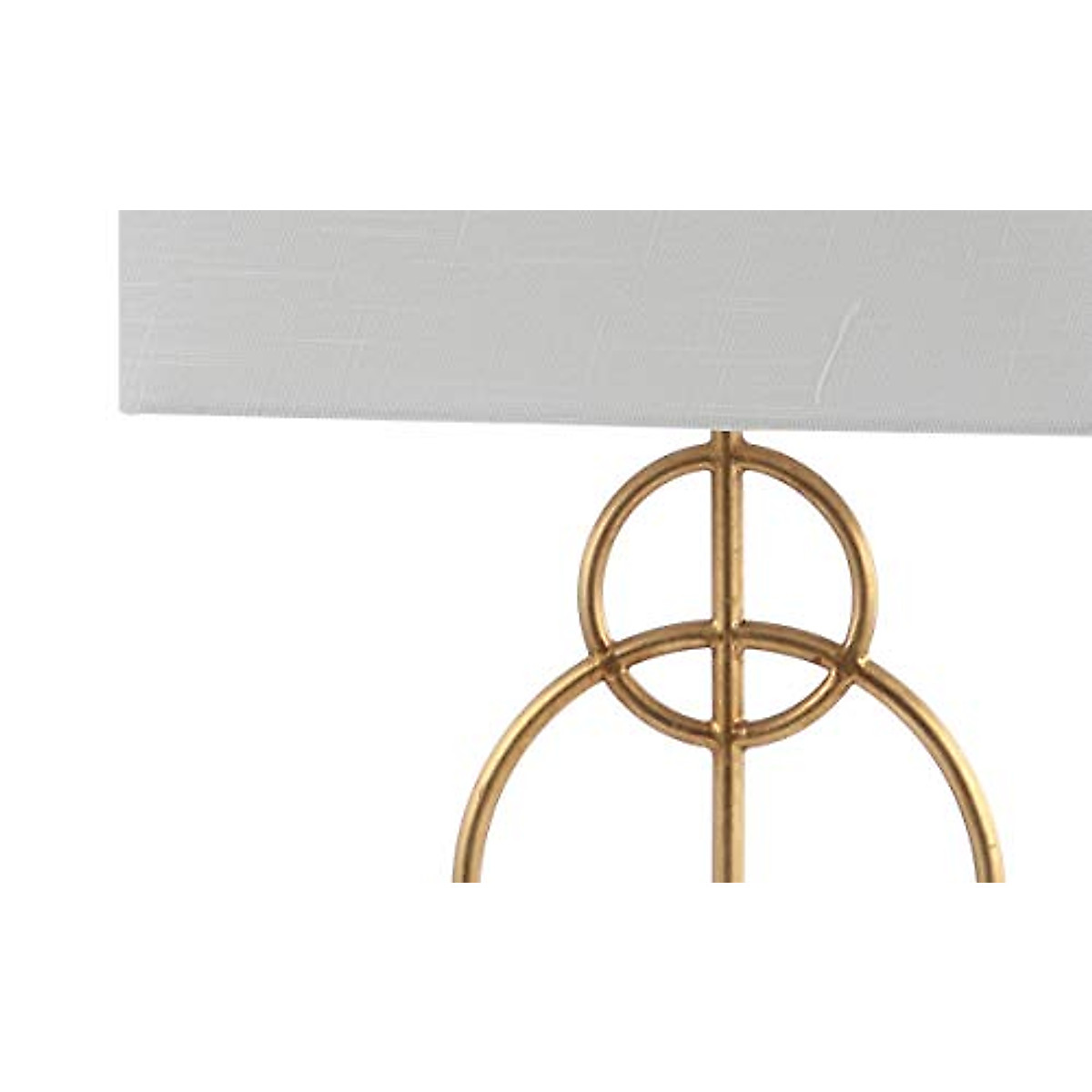 JONATHAN Y JYL1096A Haines 26" Modern Circle Marble/Metal LED Table Lamp Classic Glam Bedside Desk Nightstand Lamp for Bedroom Living Room Office College Bookcase LED Bulb Included, Gold Leaf/White