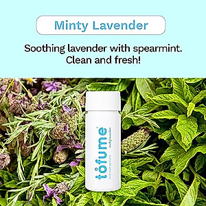 tofume Effervescent Bathroom Air Fresheners - Fresh Minty Lavender Fragrance - Toilet Deodorizer Tablets, Air Fresheners For Bathroom, Drop in Flushable Air Freshener Toilet Fresheners, 1 Pack