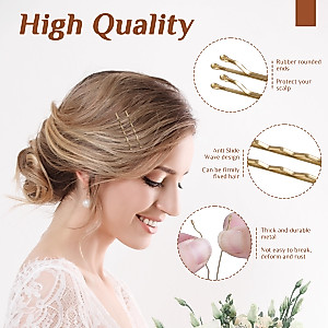 Bobby Pins Blonde Hair, 360 Pcs Blonde Bobby Pins, 2 Inch Premium Bobby Pin, Secure Hold Bobby Pins with store box, Hair Pins for Kids, Girls and Women