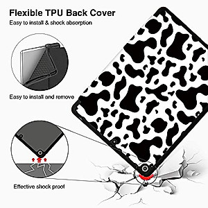 Hi Space for iPad 9th 8th 7th Generation Case for iPad 10.2 Case 2021 2020 2019 Cow Cattle with Pencil Holder, Shockproof Protective Smart Cover Auto Sleep Wake for A2270 A2428 A2429 A2197