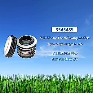 354545S Shaft Seal Replacement For Pentair SuperFlo, WaterFall and OptiFlo XP XP2 XP2E (1/Pack)