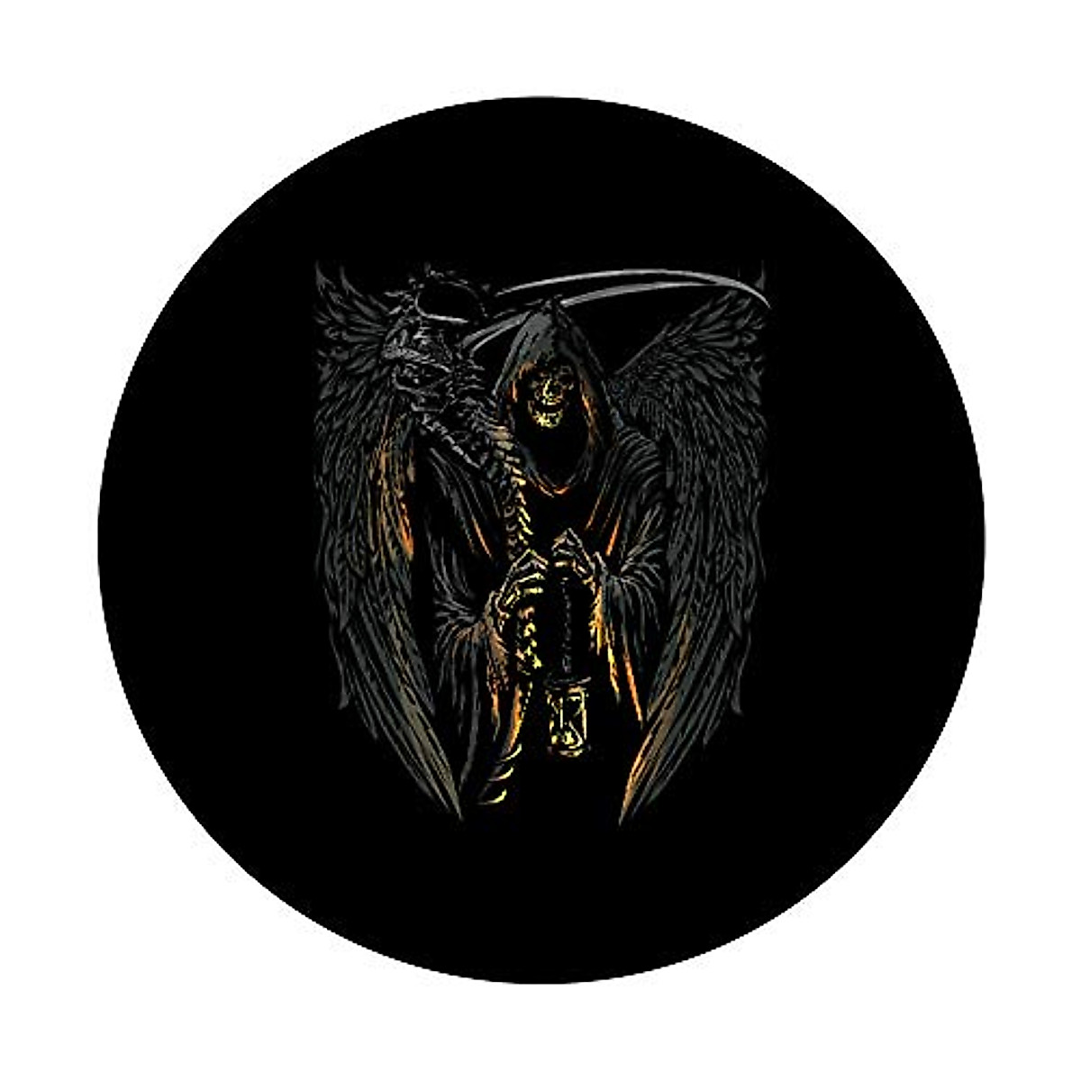 Angel of Death Grim Reaper Scary Halloween Occult Dark Art PopSockets Swappable PopGrip