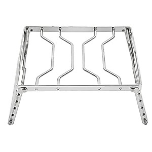 Mini Barbecue Foldable Grill with Wind Screen, Stainless Steel Foldable Camping Grill Grate for Garden with Storage Bag