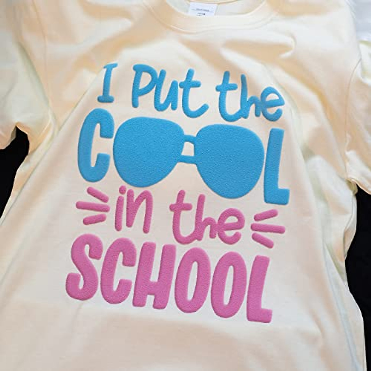 3D Puff Vinyl Heat Transfer for T-Shirts, 3D Puff HTV Iron on Vinyl, 3D Puff Vinyl Heat Transfer HTV for Heat Press Clothing Colorful