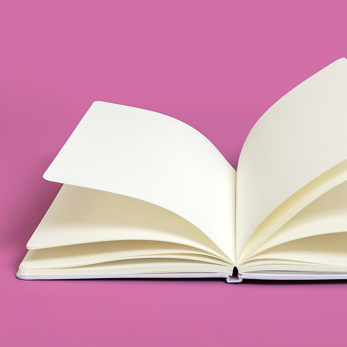 PAPERAGE Blank Journal Notebook, (Black), 160 Pages, Medium 5.7 inches x 8 inches - 100 GSM Thick Paper, Hardcover