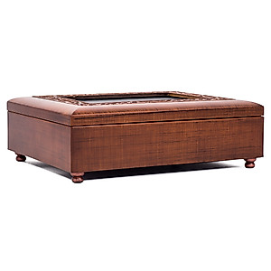 Cottage Garden Mother Woodgrain Ornate Music Box Plays Wind Beneath My Wings