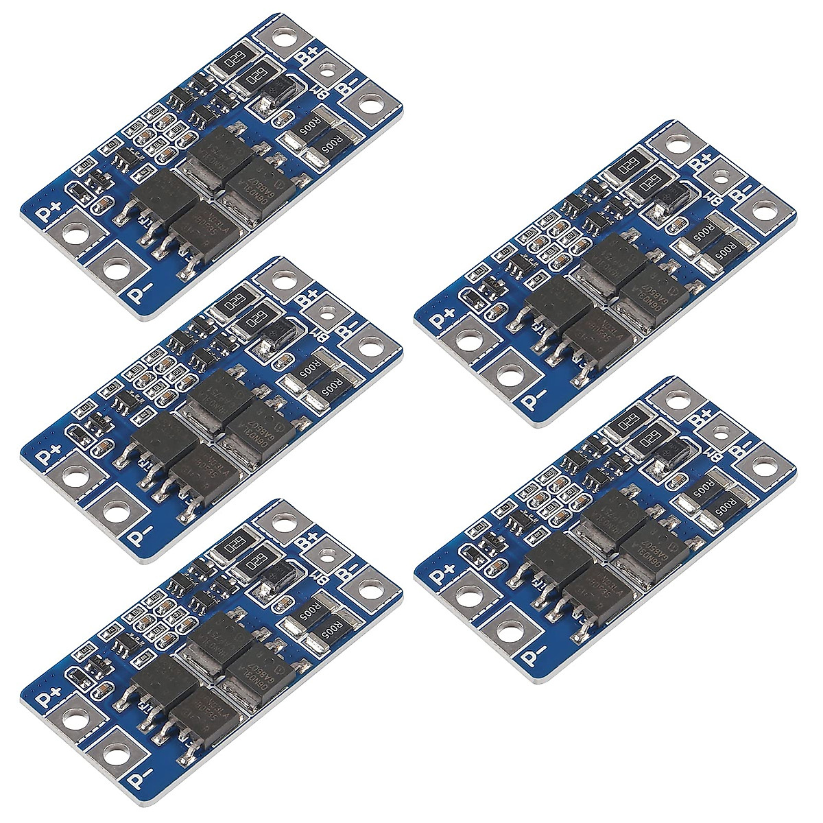 UMLIFE 5PCS 2S 10A 18650 BMS Lithium PCB Protection Boards 8.4V 7.4V 8.4V-9V for Li-ion Lipo Battery Cell Pack with Balance Function