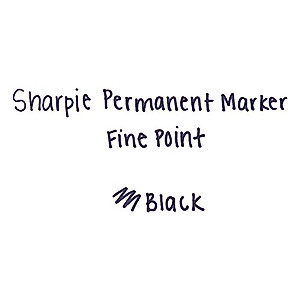 SHARPIE 1884739 Fine Point Permanent Marker Black 36/Pack