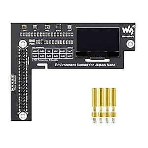 XYGStudy Environment Sensors Module for Jetson Nano 2GB and B01 I2C Bus with 1.3inch OLED Display to Collect Temperature Humidity/Air Pressure/Ambient Light Intensity/VOC/IR Ray/UV etc.