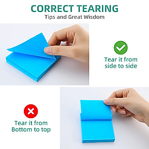 Sticky Notes 3x3 in Sticky Note , Sticky Pads Bulk Self-Stick Note Pads, 8 Pads Posted Notes Bright Colorful 100 Sheet/Pad