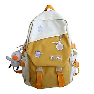 Zhousanjian Fashion Kawaii Backpack with Cute AccessoriesLarge Capacity Kawaii Girl Backpack Cute Aesthetic Backpack for School …