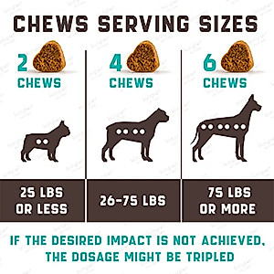 Hemp Calming Chews for Dogs with Vitamins and Minerals - Natural Dog Calming Treats with Hemp Oil - Help Your Dog Relax During Thunderstorms, Separation, Car Rides - 180 Tasty Calming Dog Treats